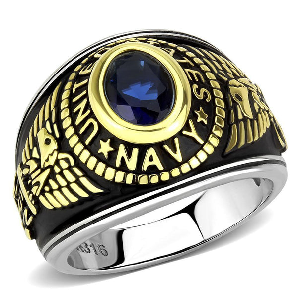 USN Navy Ring for Men and Women Unisex Stainless Steel Military Class ...
